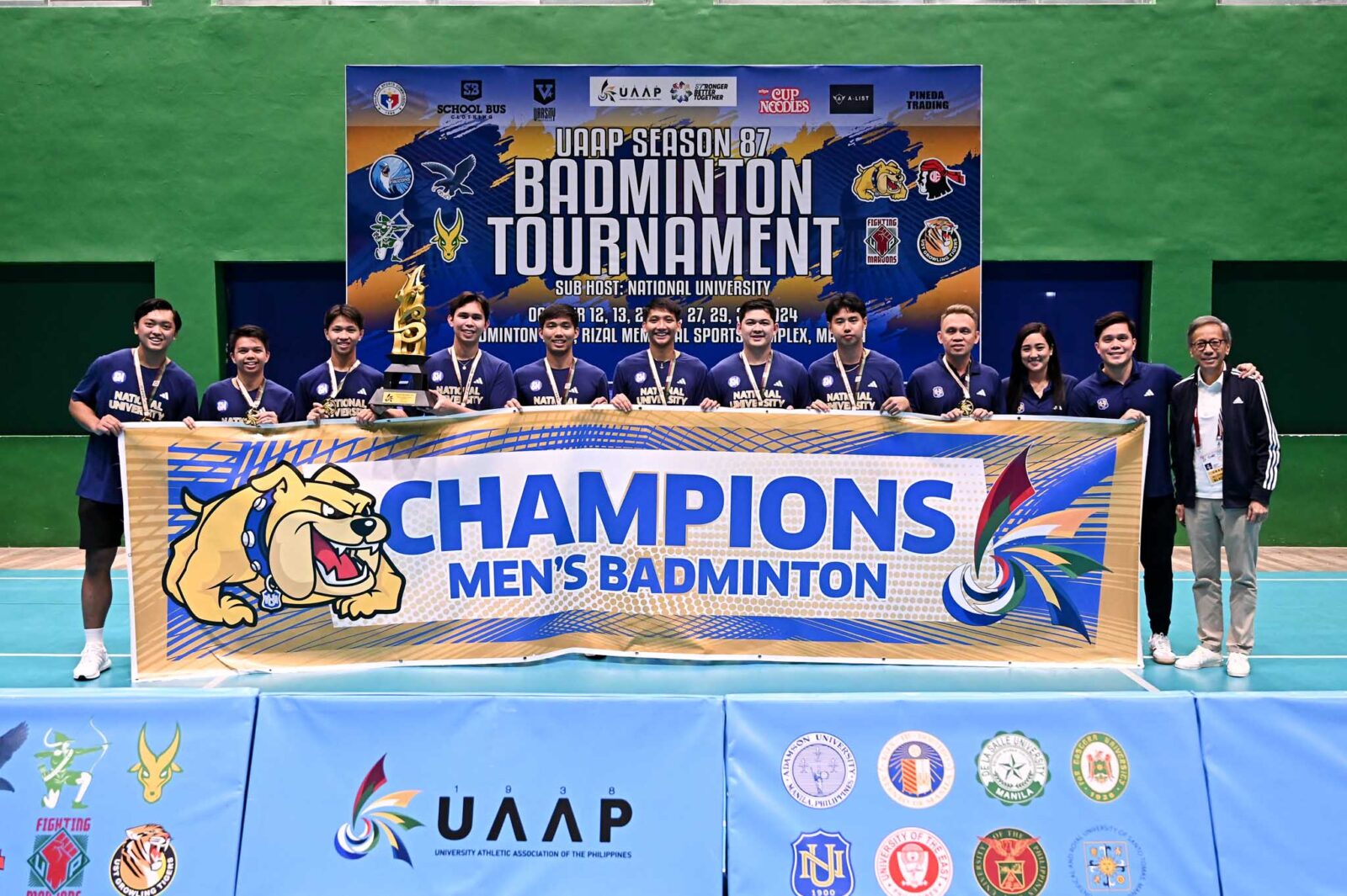 NU and UP Badminton Teams Win UAAP S87 Titles