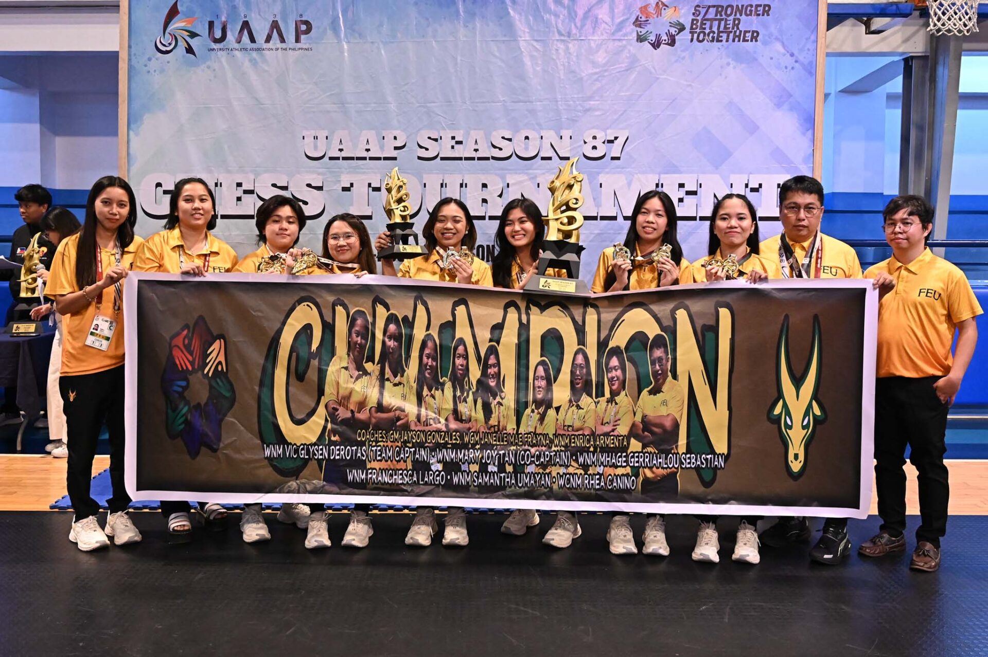 UAAP Season 87 Chess: UST, FEU Score Championships